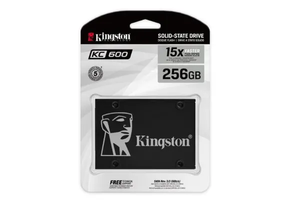 SSD SATA 3 256 GB Kingston 520 MB/s / 550 MB/s - SKC600/256G