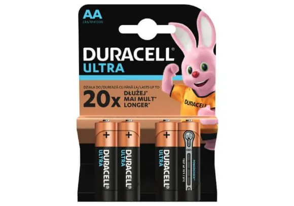 Duracell Baterije Ultra AA - 4 komada