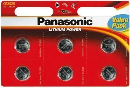 PANASONIC Baterije CR-2025 L/6BP