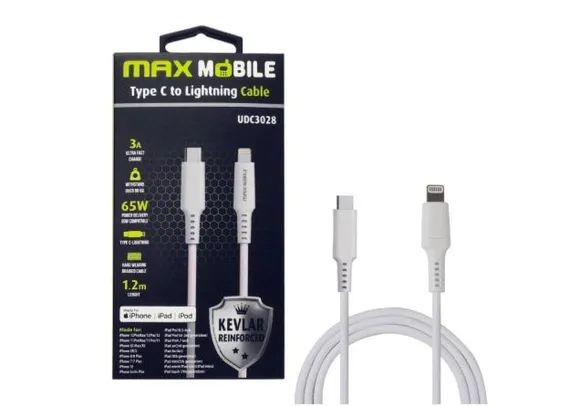 Max Mobile Data kabl MFI Apple Kevlar QC - 65 W