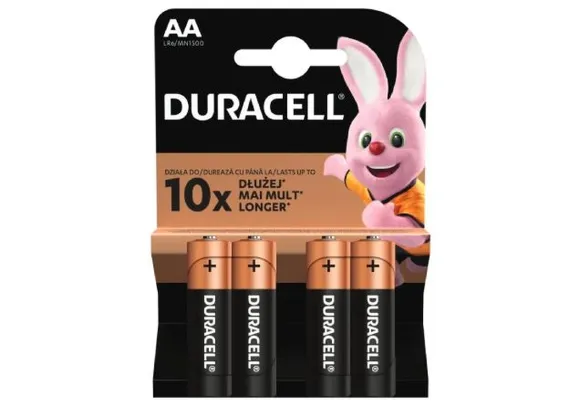 Duracell Alkalne baterije Basic AA LR6 / MN1500 - 4 komada