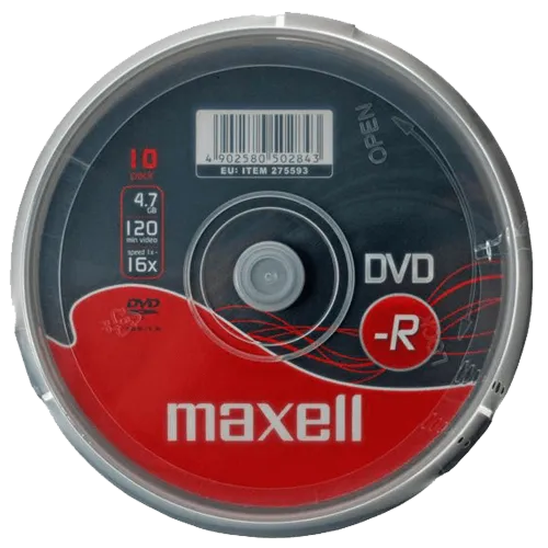 Maxell DVD-R disk MDDVD-R16XSH - 10 komada