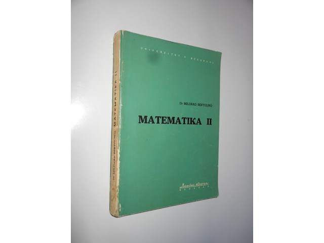 Matematika II - Milorad Bertolino