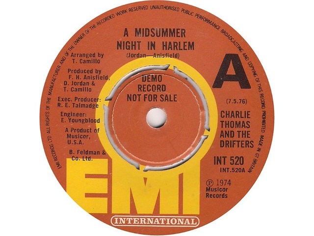 Charlie Thomas And The Drifters – A Midsummer Night In