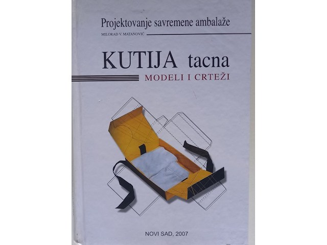 Milorad Matanović: KUTIJA TACNA : MODELI I CRTEŽI