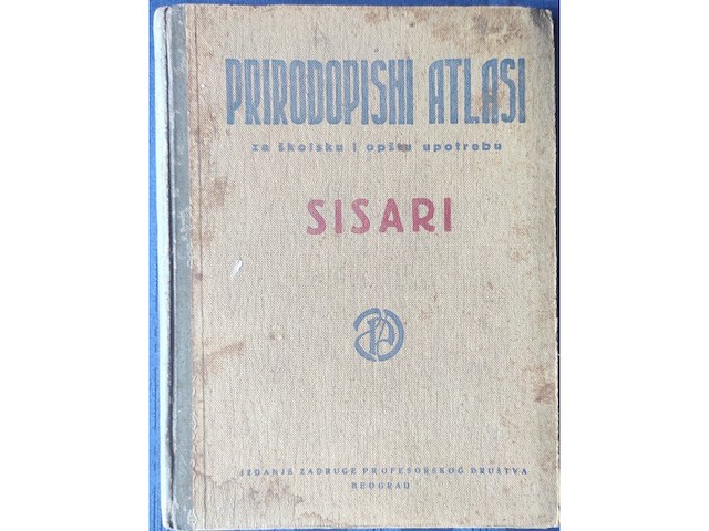 Prirodopisni atlas: Sisari, 1939.god