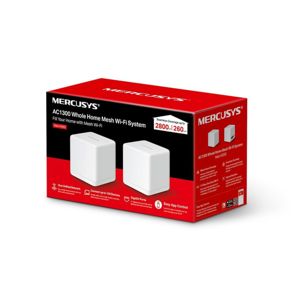 Mercusys Halo H30G (2-pack), AC1300 Whole Home Mesh Wi-Fi System ( 4228 )