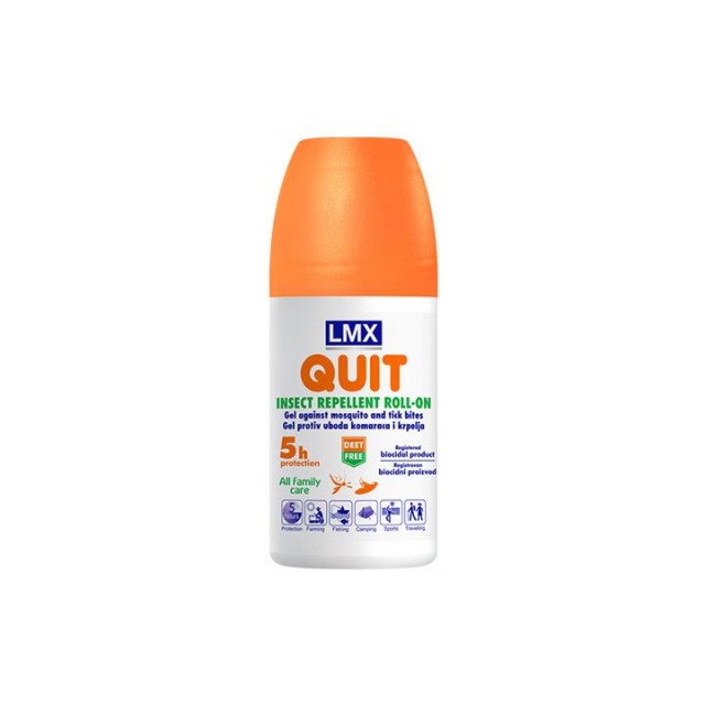 LMX Quit gel roll-on protiv uboda komaraca i krpelja 100ml