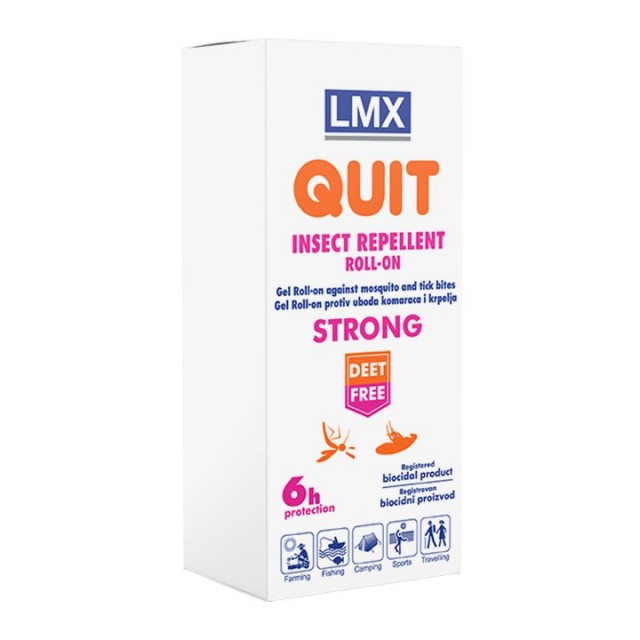 LMX Quit STRONG gel roll-on protiv uboda komaraca i krpelja 30ml