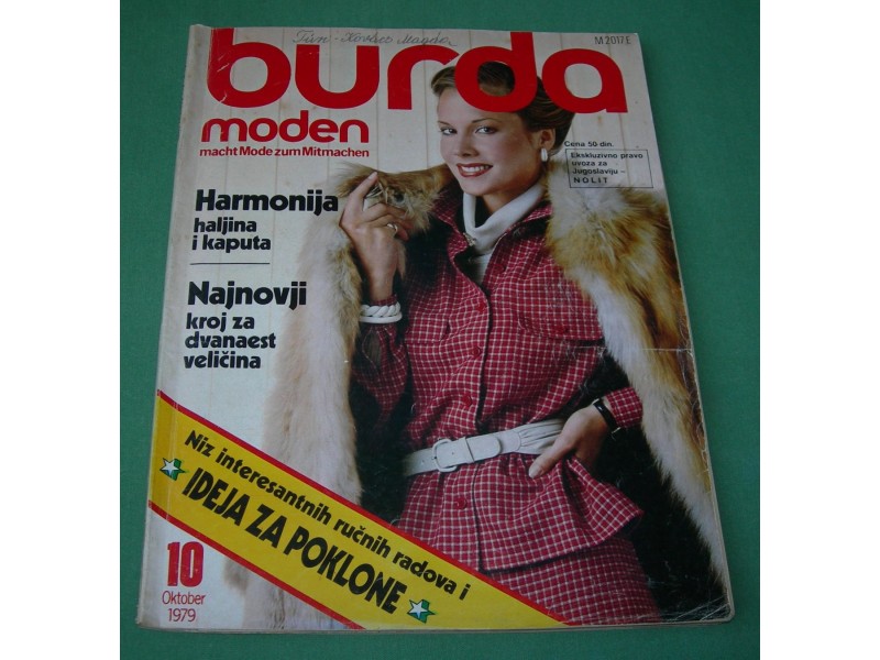 Burda, oktobar 1979.