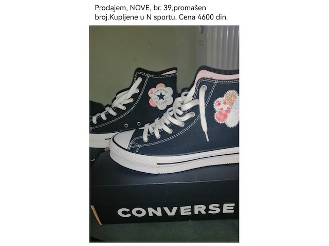 Convers patike NOVO