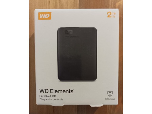 WD Elements Portable HDD 2TB  - Neotvoreno