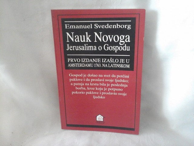 Nauk novoga Jerusalima o Gospodu Emanuel Svedenborg