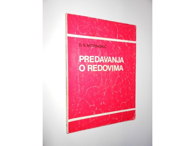 Predavanja o redovima -  Mitrinović