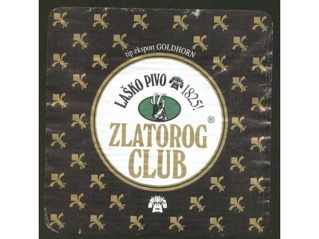 ZLATOROG KLUB - LASKO pivo - etiketa