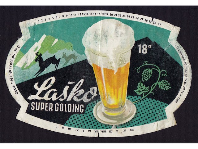 LASKO super golding - etiketa pivo