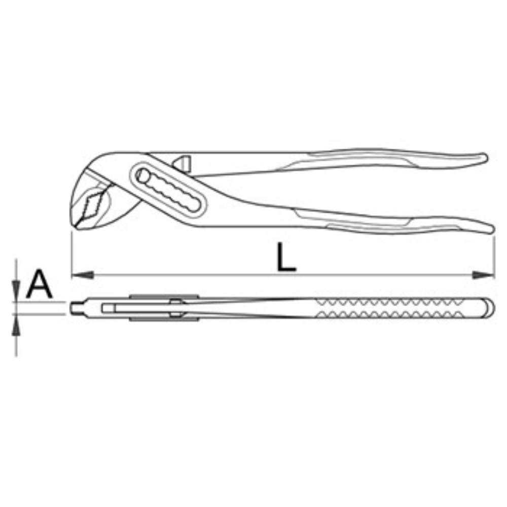 Unior – Klešta papagaj sa čepom 447/6 240mm 35mm – 603160