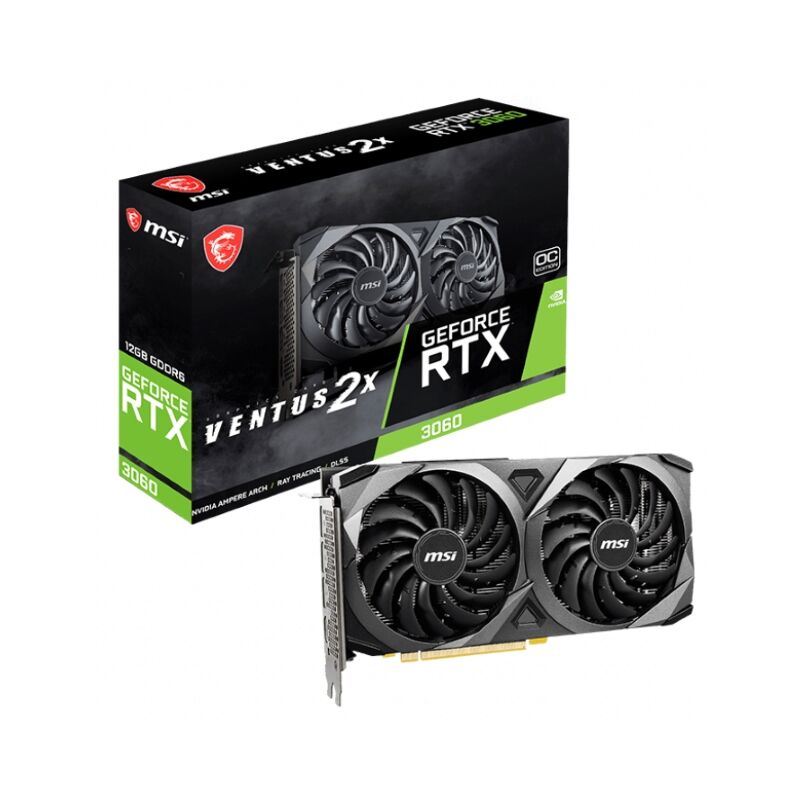 MSI nVidia GeForce RTX 3060 12GB 192bit RTX 3060 VENTUS 2X 12G OC LHR grafička karta