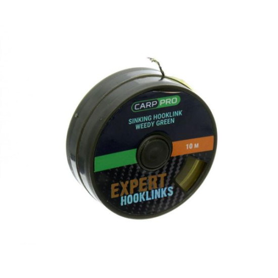 CARP PRO HOOKLINK WEEDY GREEN 10M 25LB CP3710-025