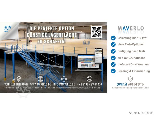 Mezzanine pod
Lagerbühne 4 x 12 m 500kg/m² Maßfertigung möglich