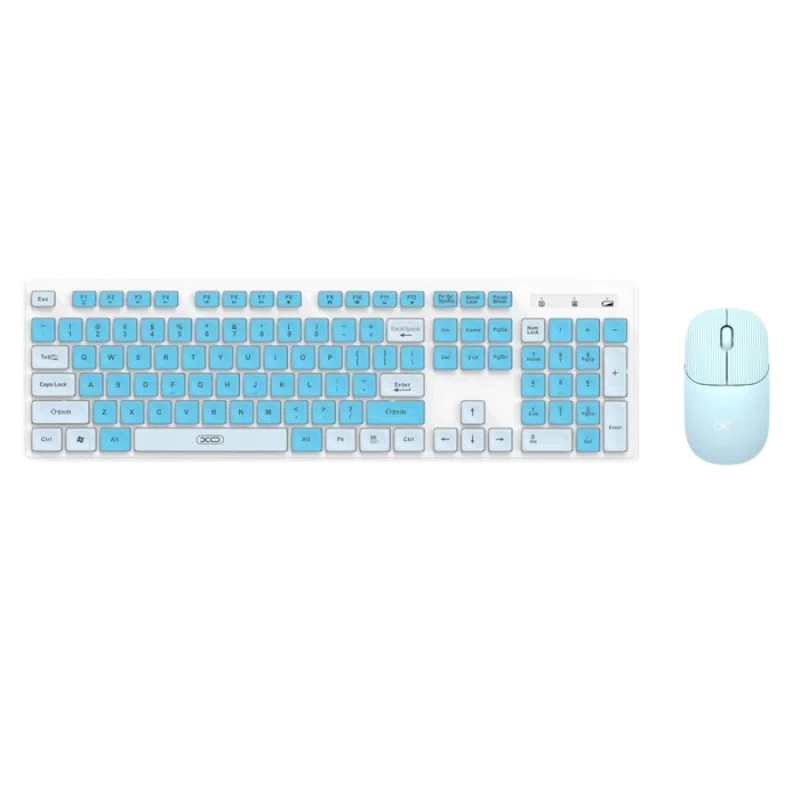 XO KB-05 bežična tastatura + miš, Plava