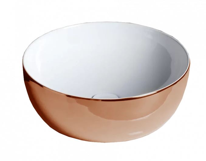 Lavabo AZZURRA CIRCLE 40cm rose gold