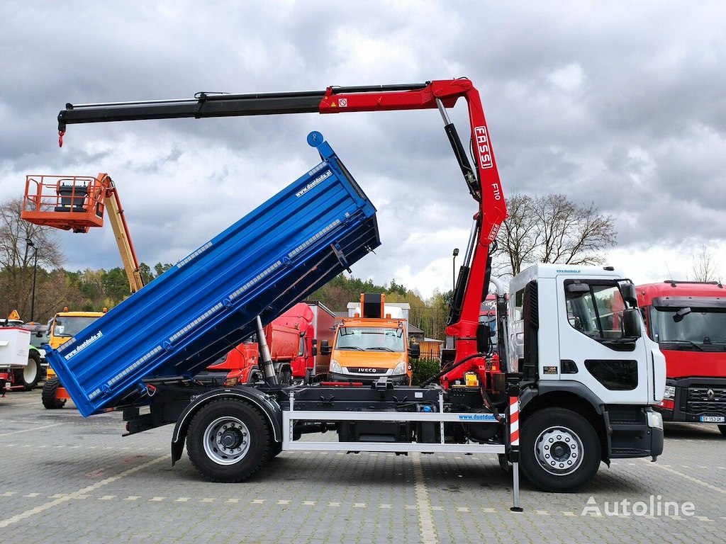 Renault PREMIUM 18.280 4x2 HDS Fassi F110+Wywrotka Ład-8220kg DMC 18ton kiper