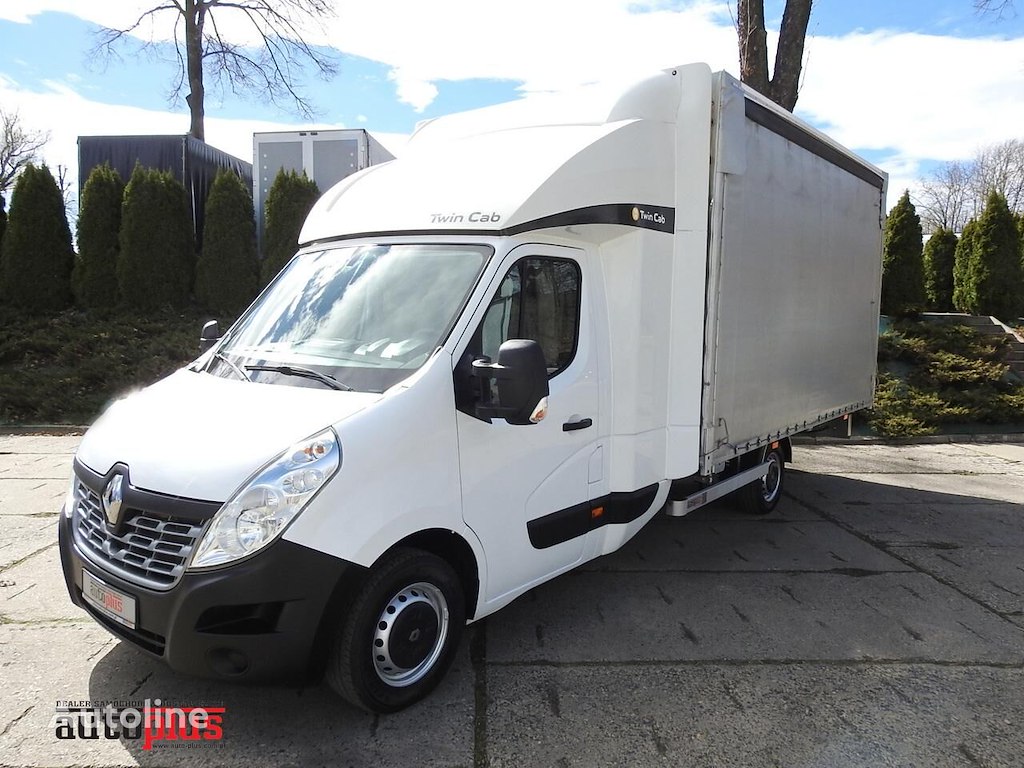 Renault MASTER PLANDEKA 10 PALET WEBASTO TEMPOMAT KLIMATYZACJA PNEUMATYK kamion s ceradom < 3.5t