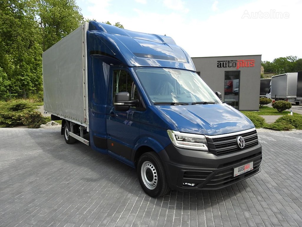 Volkswagen CRAFTER PLANDEKA 10 PALET WEBASTO TEMPOMAT LEDY PNEUMATYKA 180K kamion s ceradom < 3.5t