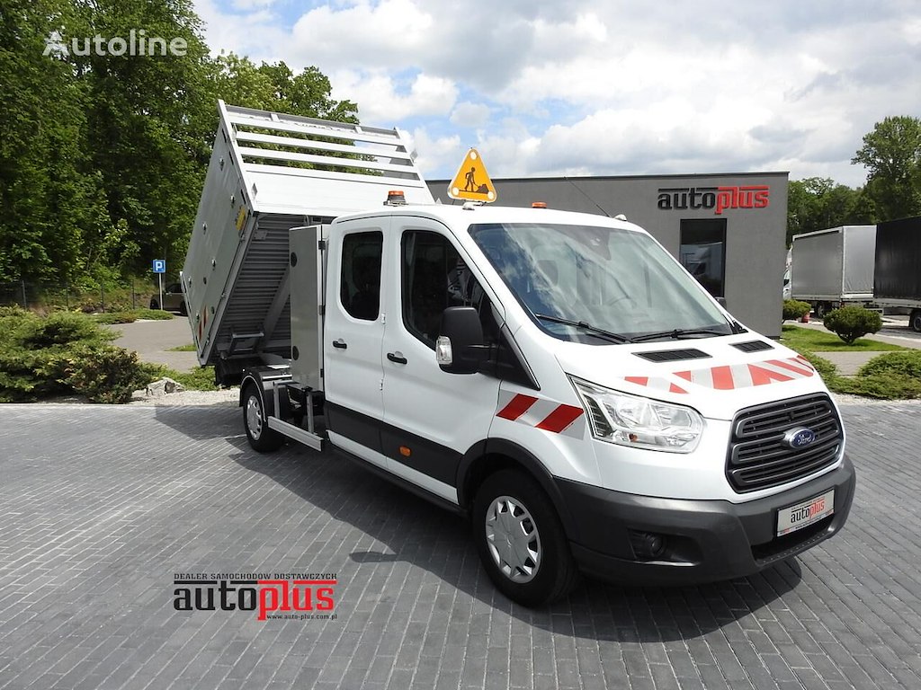 Ford TRANSIT WYWROTKA PODWÓJNA KABINA DOKA 7 MIEJSC TEMPOMAT NAWIGACJ kamion kiper < 3.5t