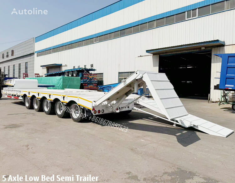 Nova 5 Axle Low Bed Semi Trailer for Sale in Mali poluprikolica sa niskom platformom