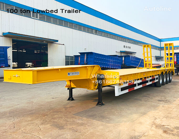 Nova 4 Axle 100 Ton Semi Lowbed Trailer for Sale in Saudi Arabia poluprikolica sa niskom platformom