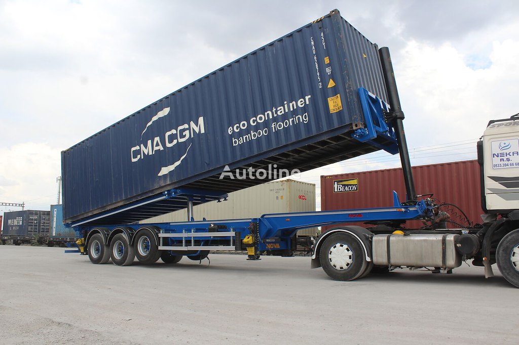 Nova Nova 2 in 1 - Same Trailer Tipping 20 and 40 ft Container poluprikolica za prevoz kontejnera