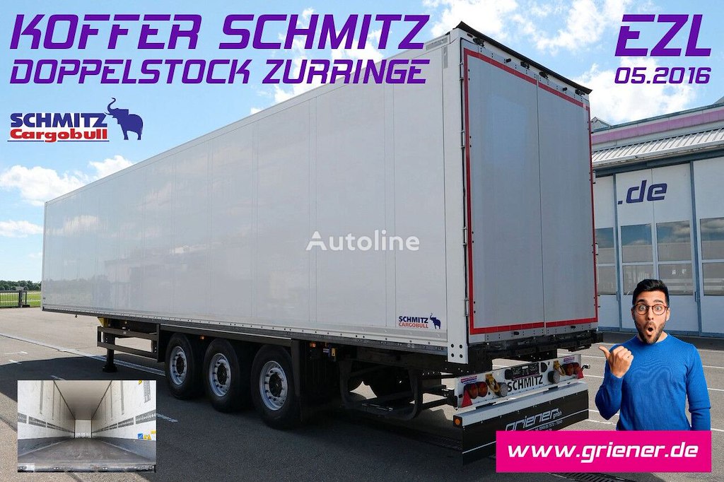 Schmitz Cargobull SKO 24 furgon poluprikolica