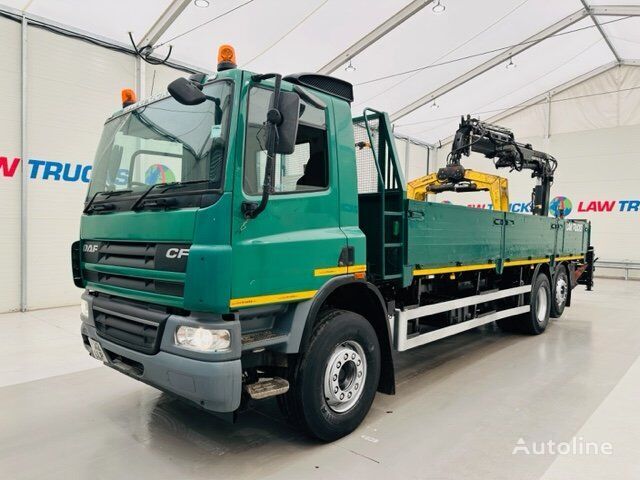 DAF CF75 310 Rear Lift Day Cab Dropside Brick Grab kamion s ravnom platformom