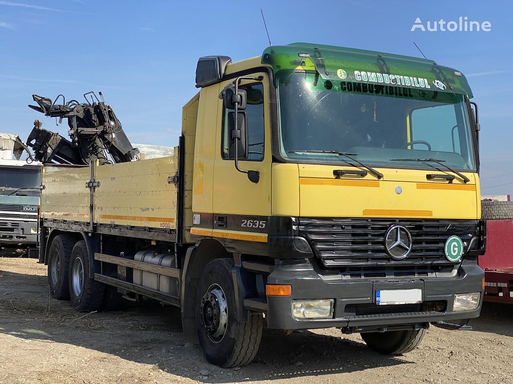 Mercedes-Benz Actros MP1 2635 6x4 kamion s ravnom platformom