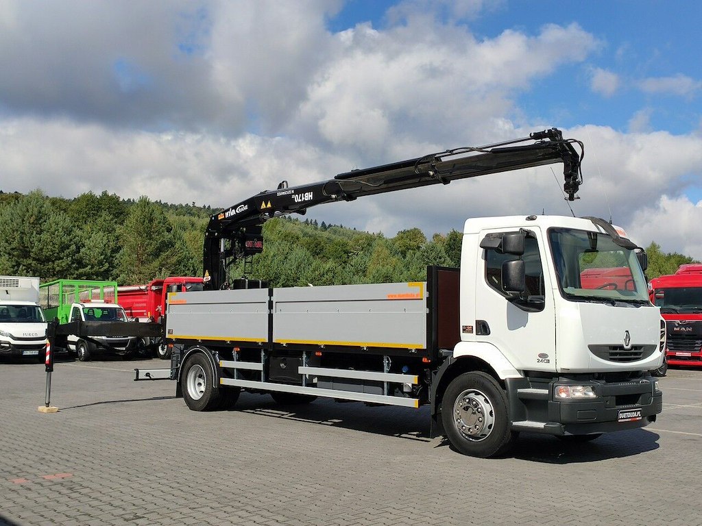 Renault Midlum 180.240DXI + HDS HYVA HB170E2 Udzwig 3.6Tony kamion s ravnom platformom