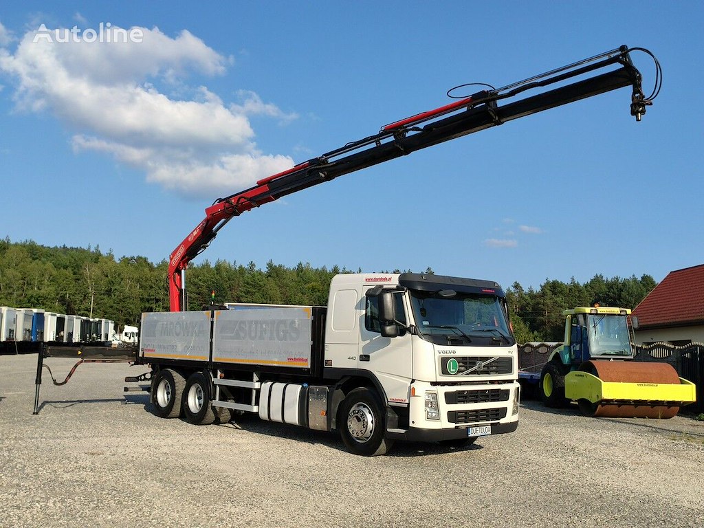 Volvo FM 440 6x4 HDS FASSI F170 Składany w Literę Z kamion s ravnom platformom