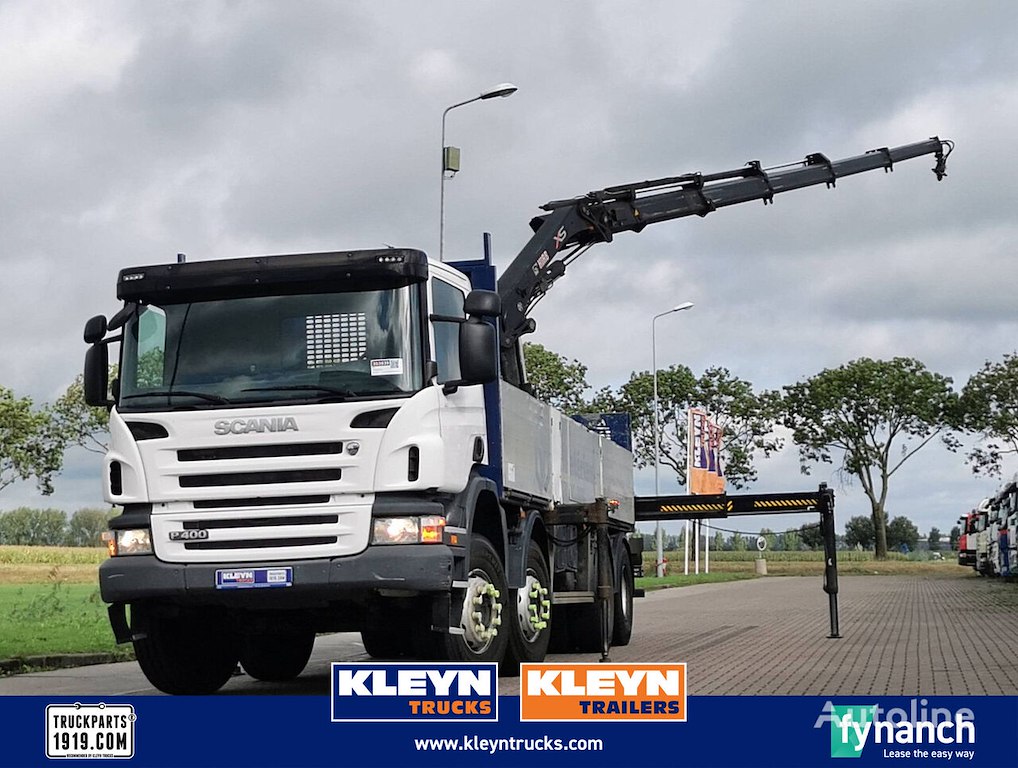 Scania P400 8x4 hiab 288 ep-5 kamion s ravnom platformom