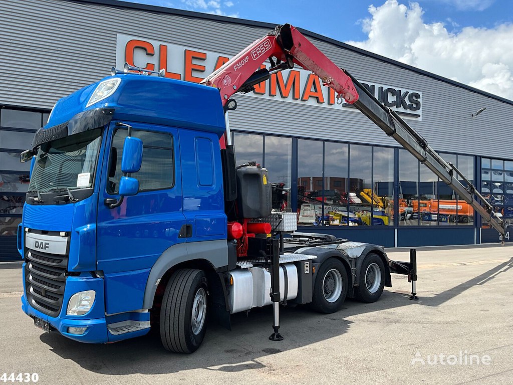 DAF FAT 85.510 6x4 Euro 6 Retarder Fassi 36 Tonmeter laadkraan tegljač