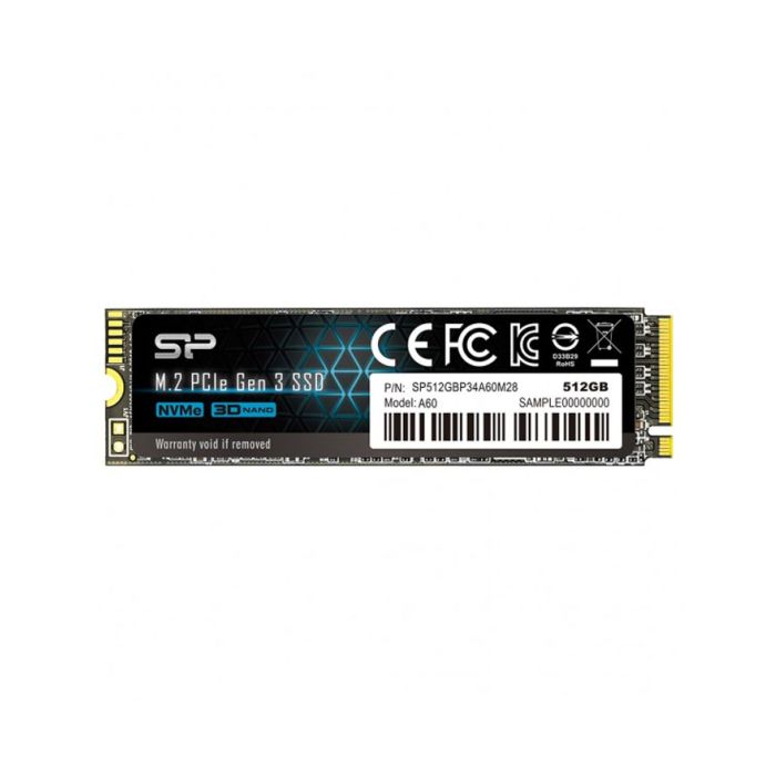 SSD Silicon Power 512GB M.2 NVMe Gen 3 A60 SP512GBP34A60M28