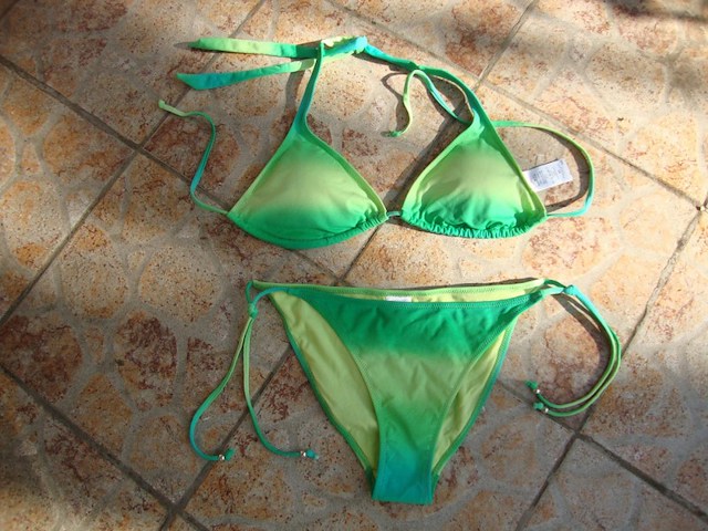 `H&;M` BIKINI OMBRE ZELENE BOJE- NOVO vel. 38