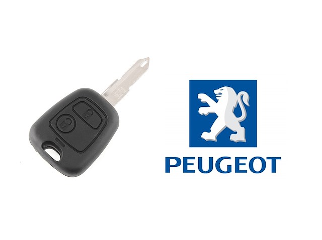 PEUGEOT kljuc sa dva dugmeta - 106, 205, 206, 306, 405