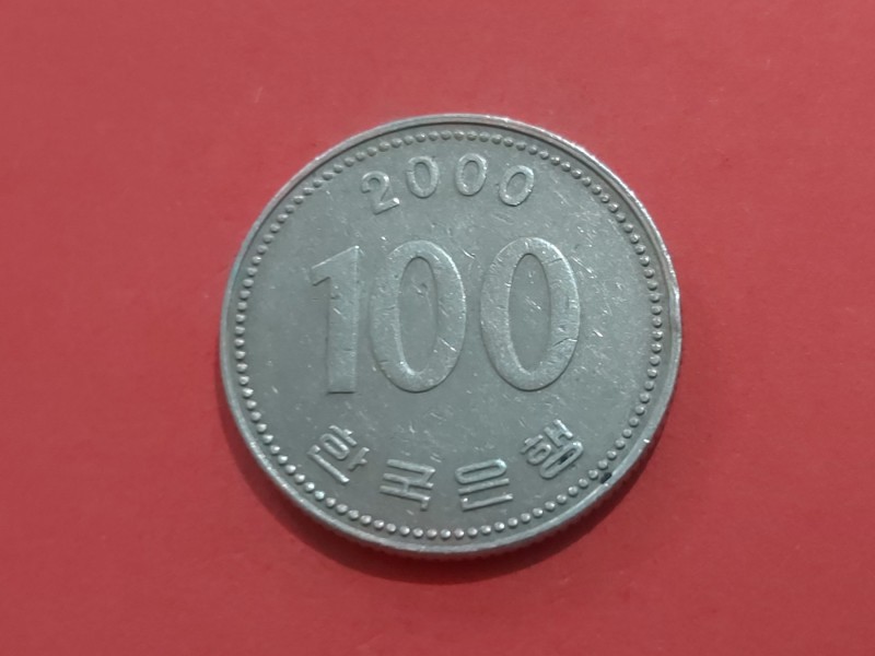 Južna Koreja - 100 won 2000 god