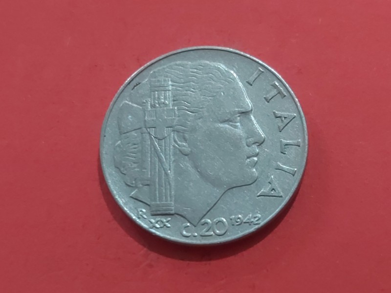 Italija - 20 cent 1942 god