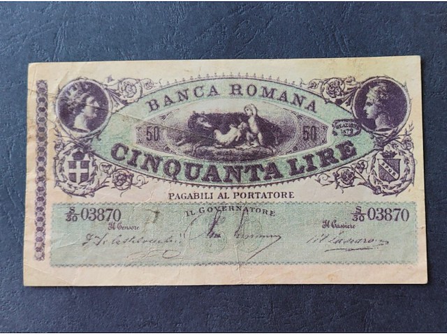 50 LIRA 1872 *replika*