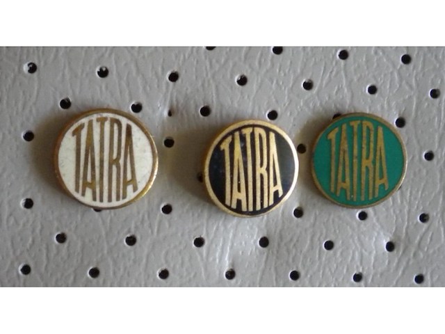`Tatra` (emajlirane) 3 značke