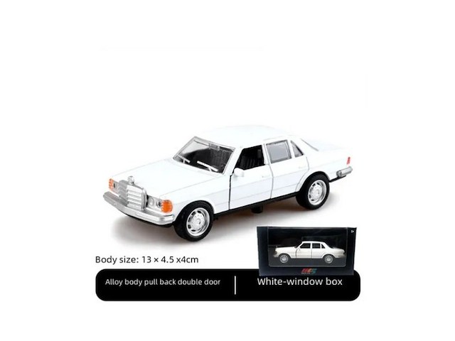 1:36 Mercedes Benz W123, beli