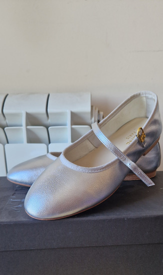 CELINE Valley Flats Silver baletanke