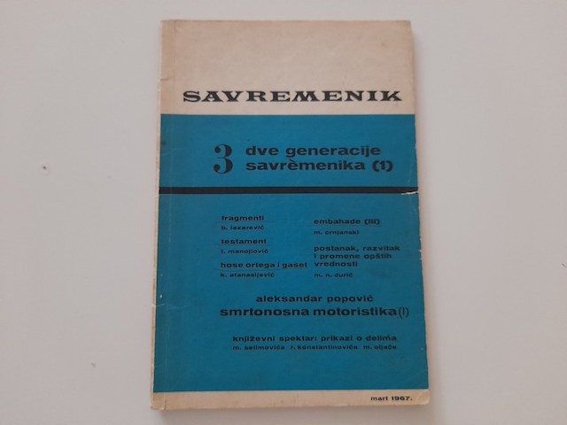 Savremenik br. 3, mart 1987